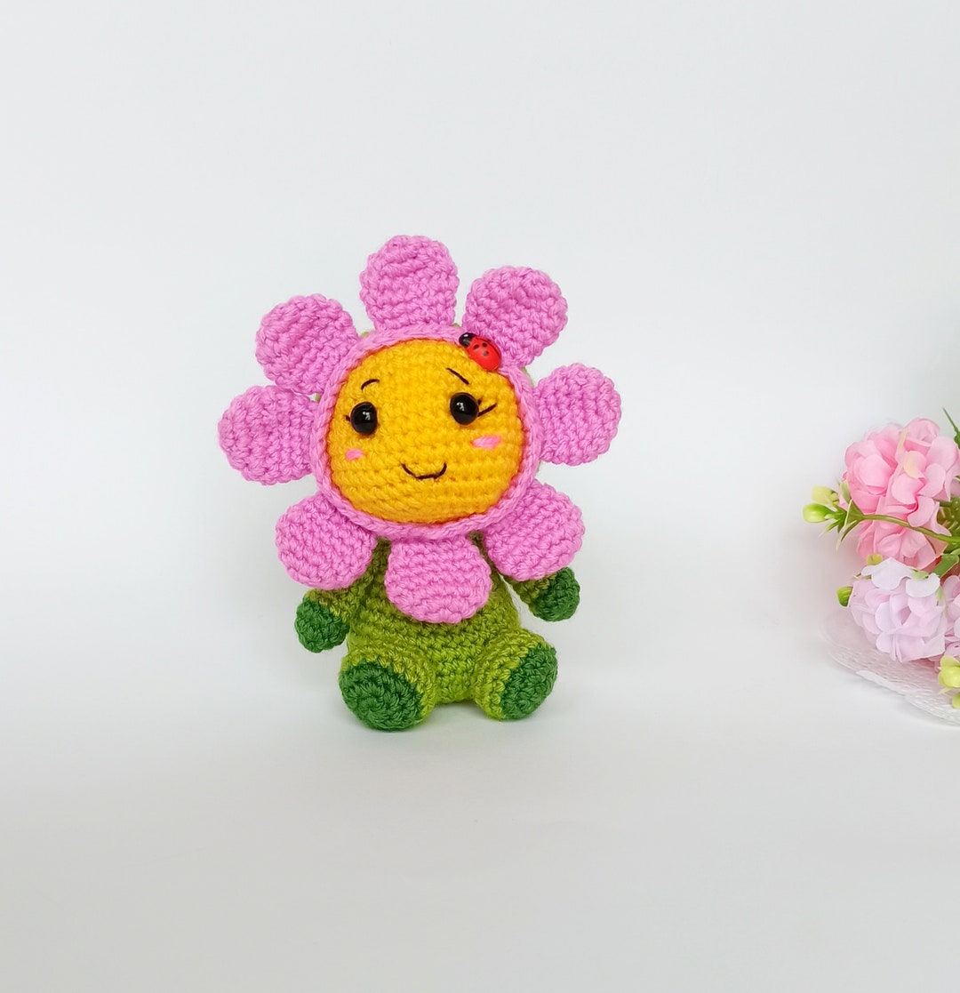 Crochet Flower Doll Pattern in English, Amigurumi Crochet Patterns PDF ...