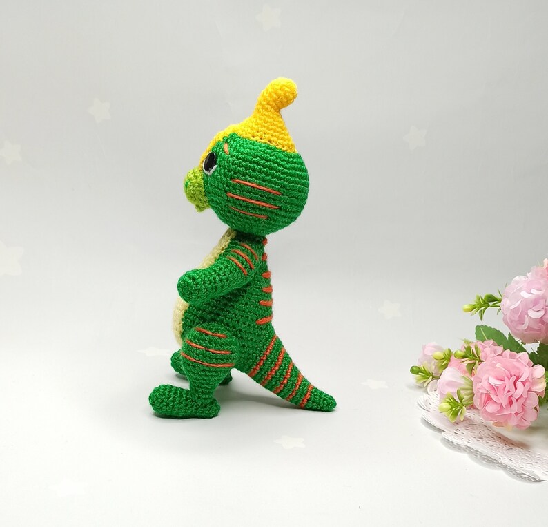 Crochet Parasaurolophus Pattern Dinosaur Amigurumi Crochet | Etsy
