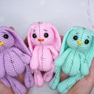 Crochet Bunny Teddy Amigurumi Pdf Pattern, First Little Toy for Child ...