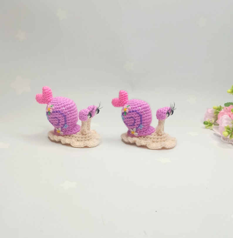 Snail Crochet Pattern Love Snail With Heart Pattern Pdf - Etsy