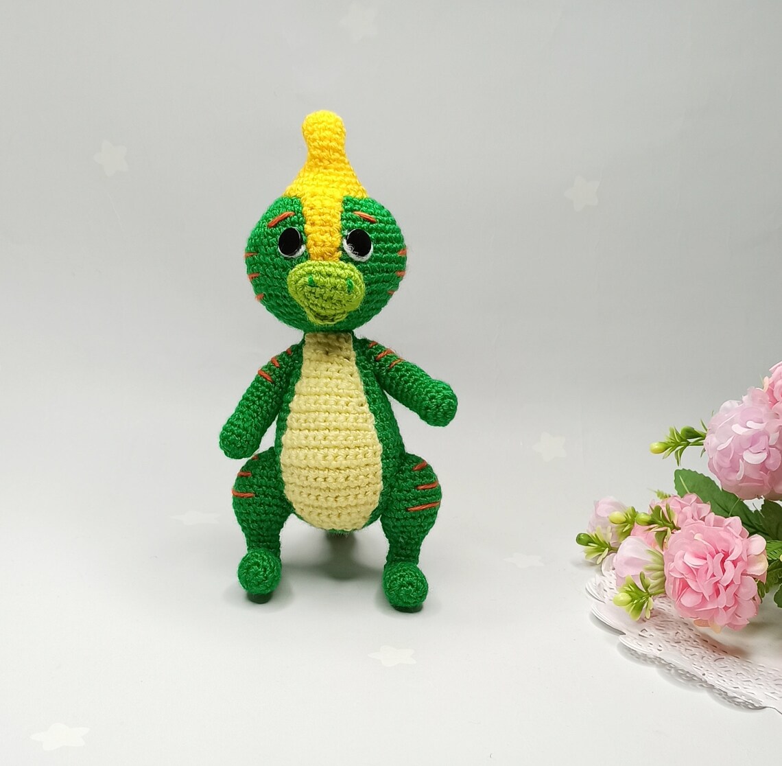 Crochet Parasaurolophus Pattern Dinosaur Amigurumi Crochet | Etsy