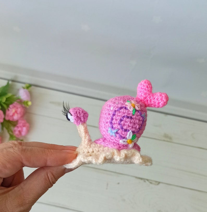 Snail Crochet Pattern Love Snail With Heart Pattern Pdf - Etsy