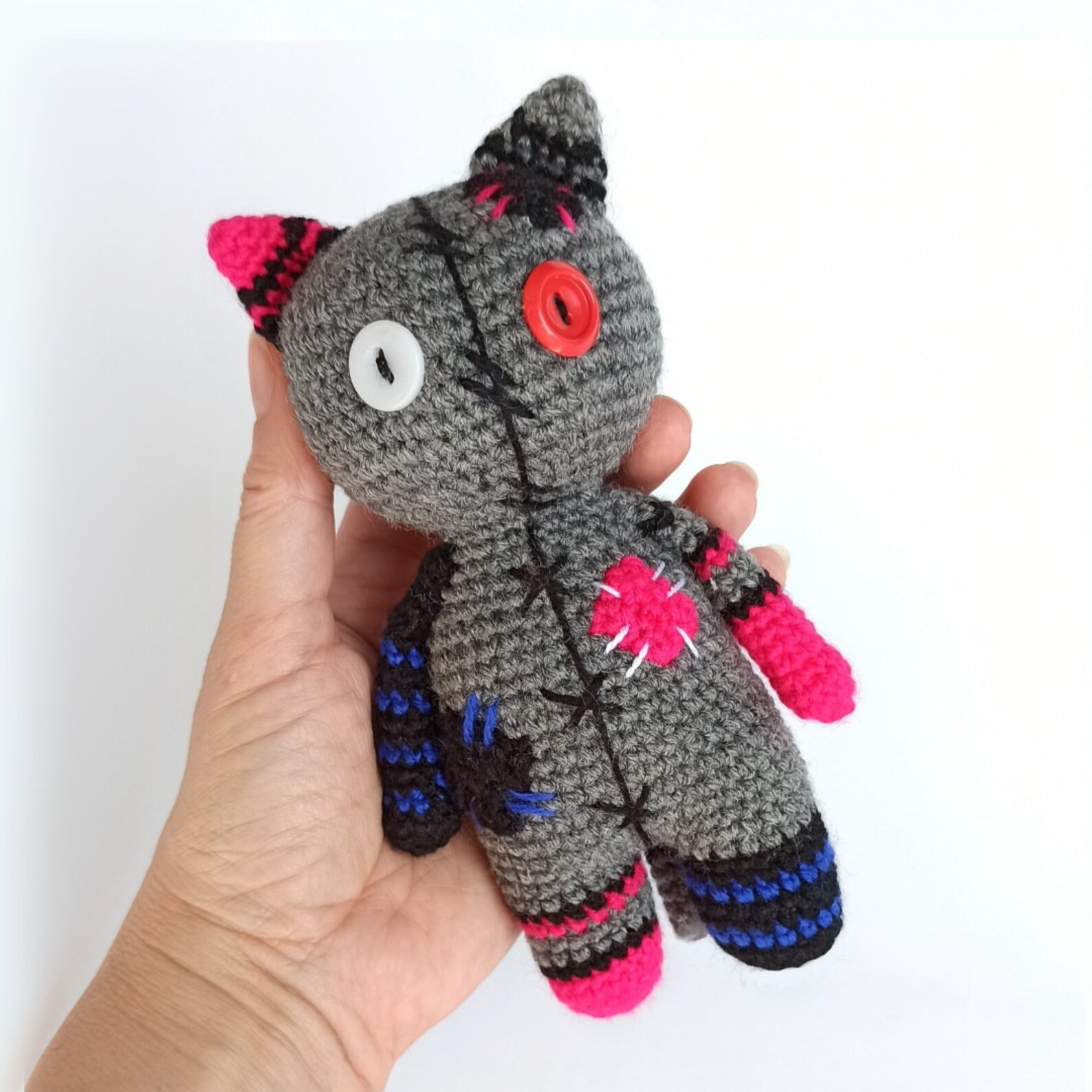 Zombie Cat Crochet Zombie Cat Crochet Voodoo Doll Amigurumi - Etsy