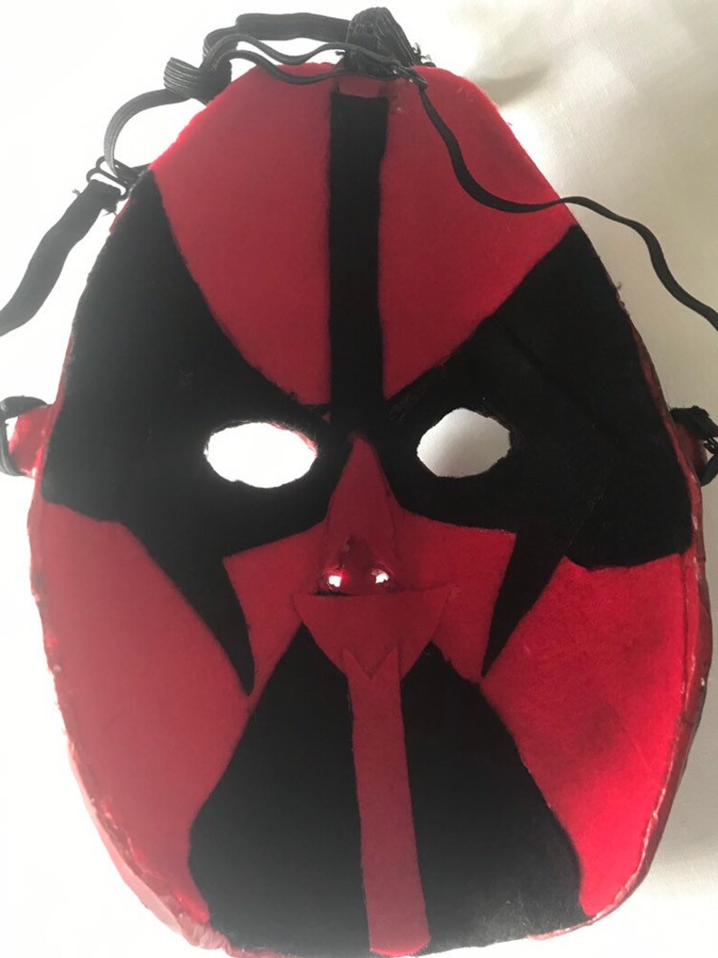 Original Comic Villain Mask Demon Hellboy Deadpool Two | Etsy