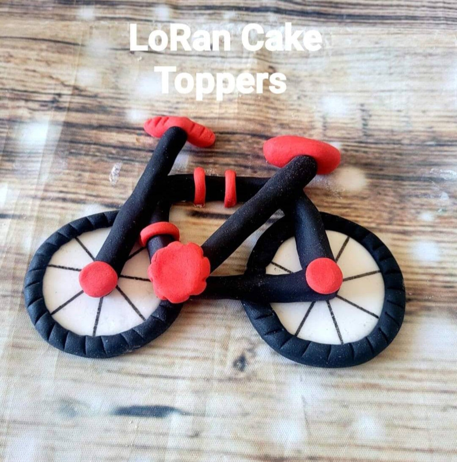 Handmade Edible Cake Topper Decoration Bicycle Cycling - Etsy UK
