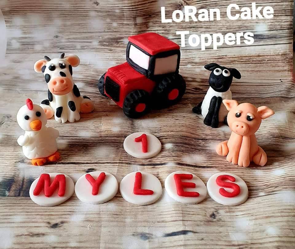 Handmade Edible Cake Topper Decoration Farmyard Tractor - Etsy UK