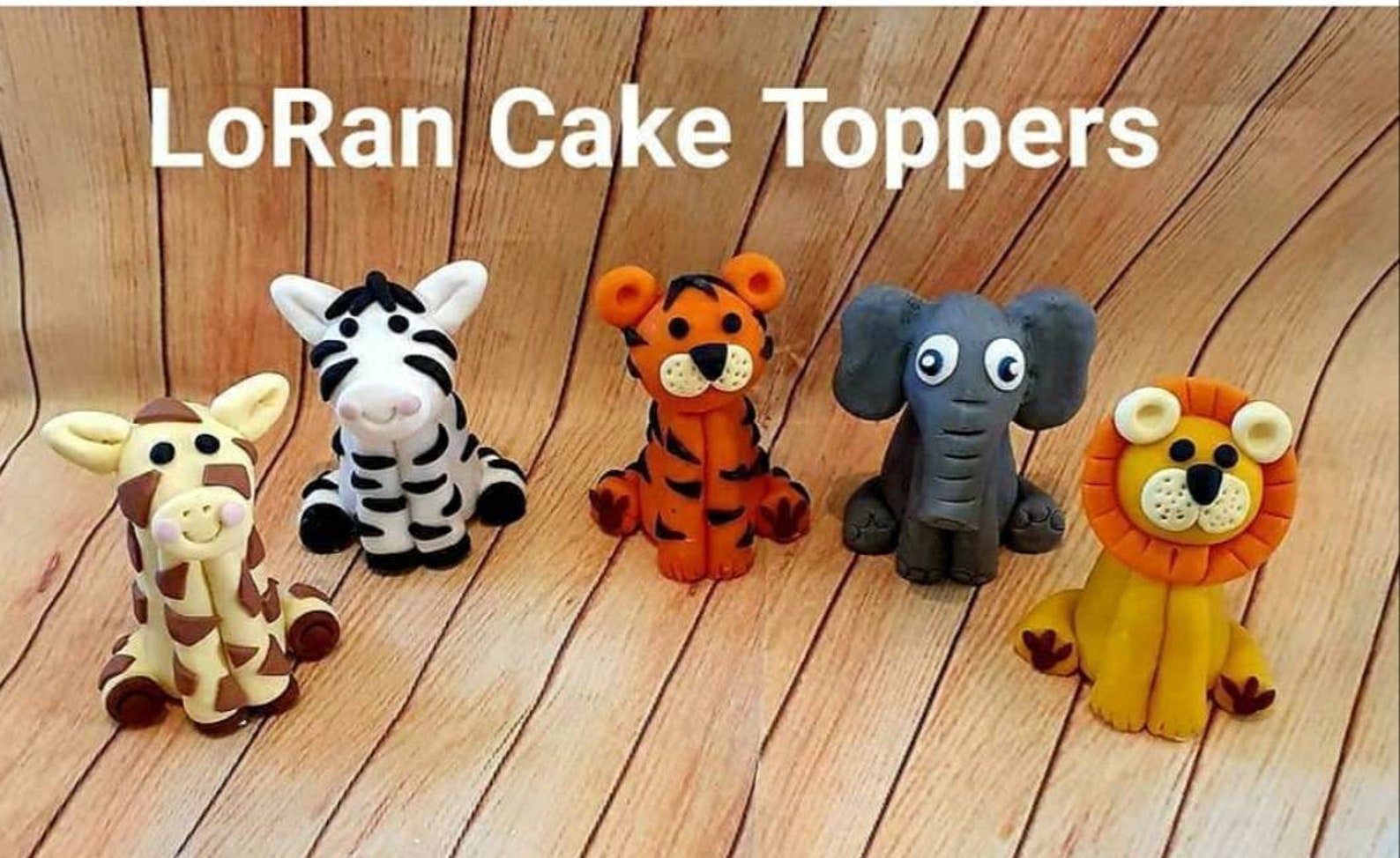 Handmade, Edible, Cake Toppers, Cake Decoration, Jungle, Safari ...