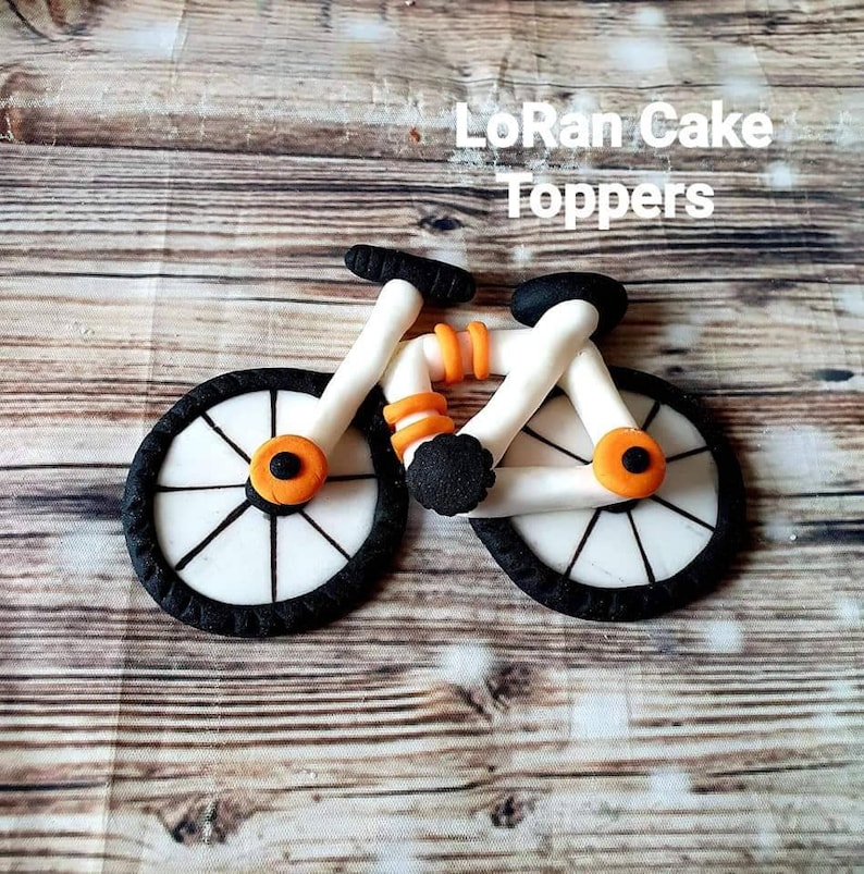 Handmade Edible Cake Topper, Decoration, Bicycle, Cycling - Etsy UK