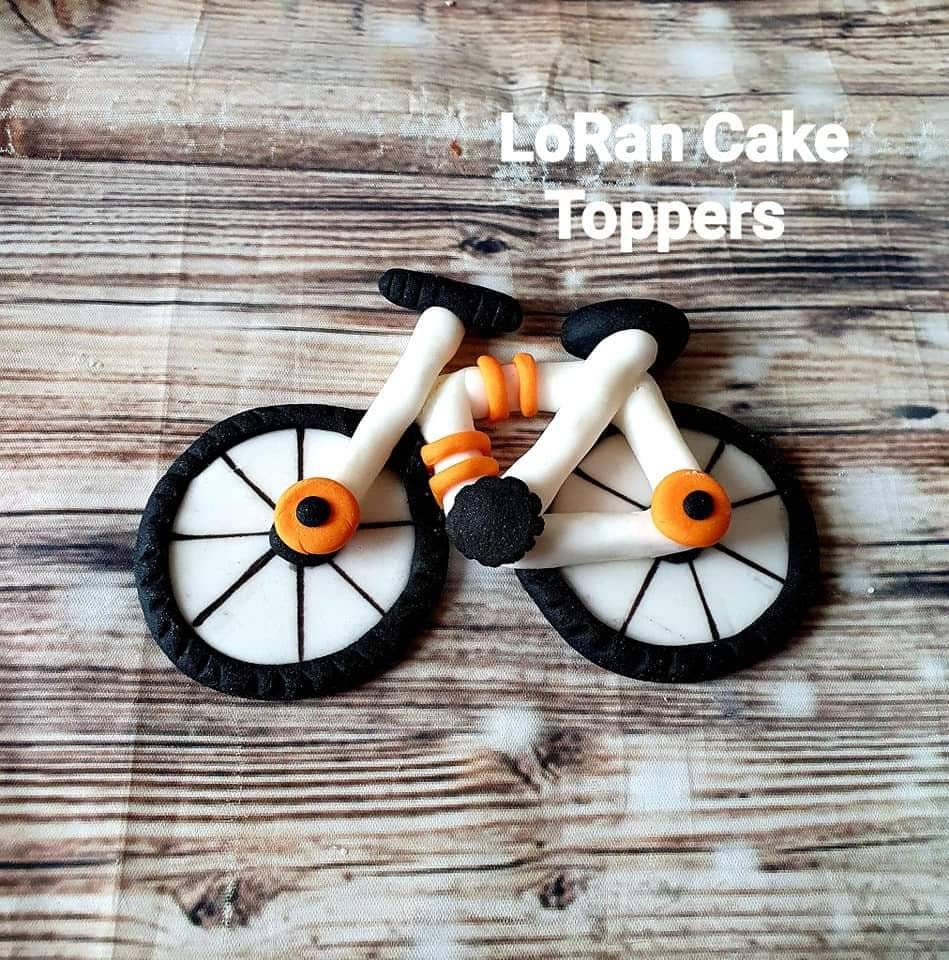 Handmade Edible Cake Topper Decoration Bicycle Cycling - Etsy UK