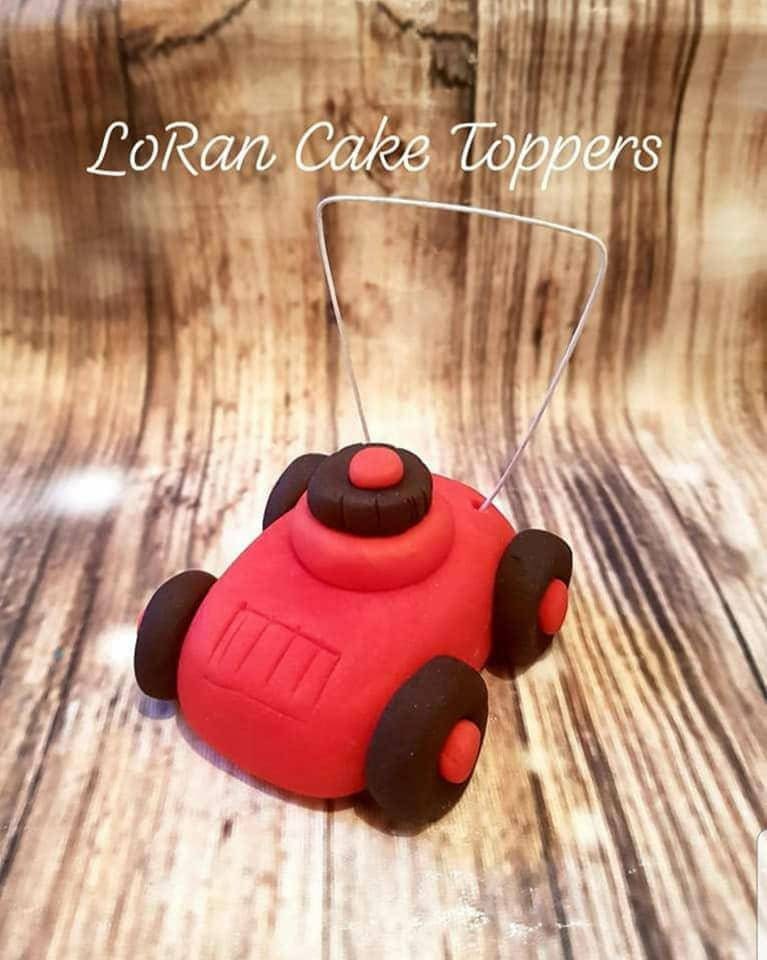 Handmade Edible Cake Topper Decoration Gardener Lawnmower - Etsy