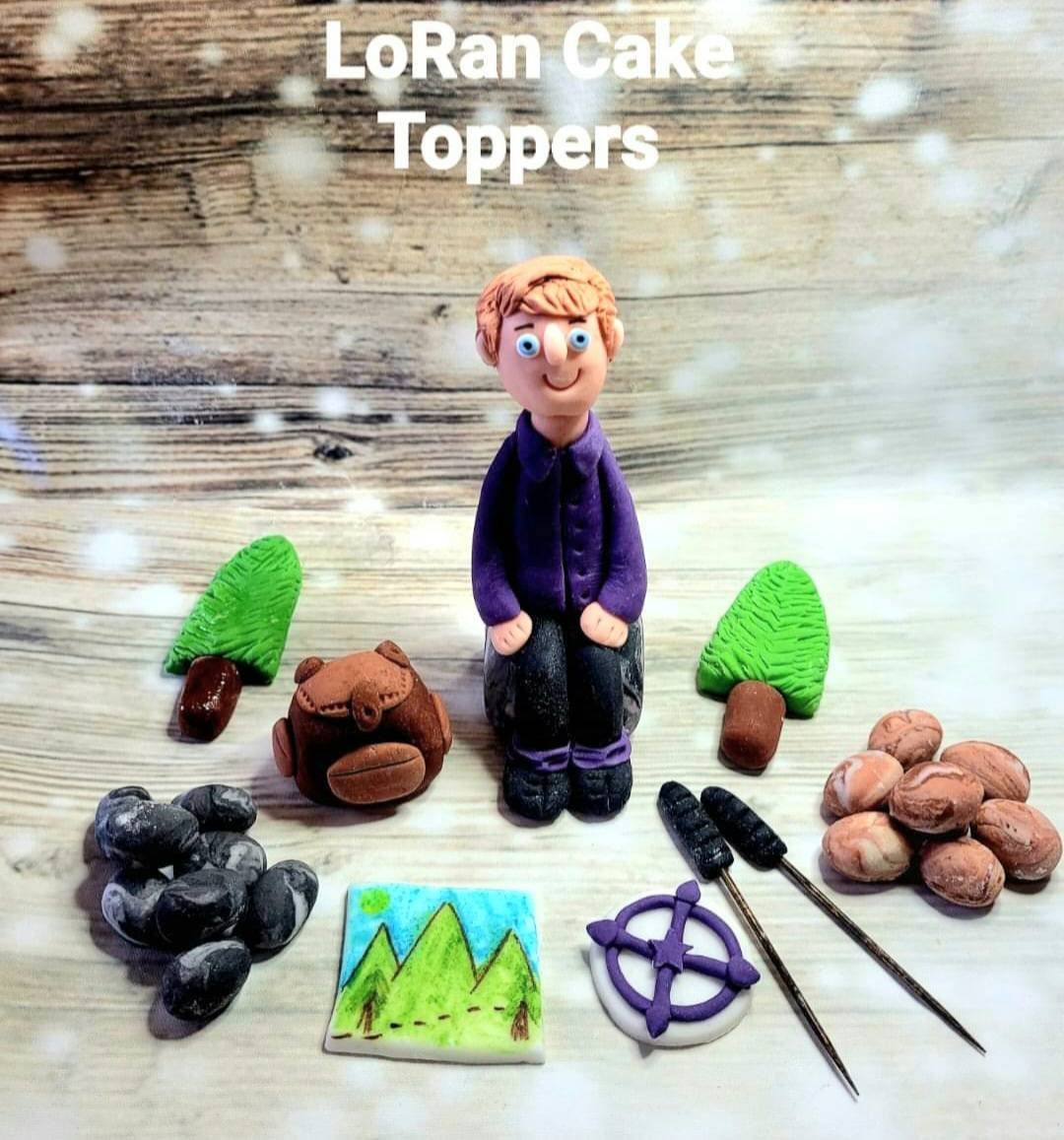 Handmade Edible Cake Decoration Hiker Hiking Rambler - Etsy UK