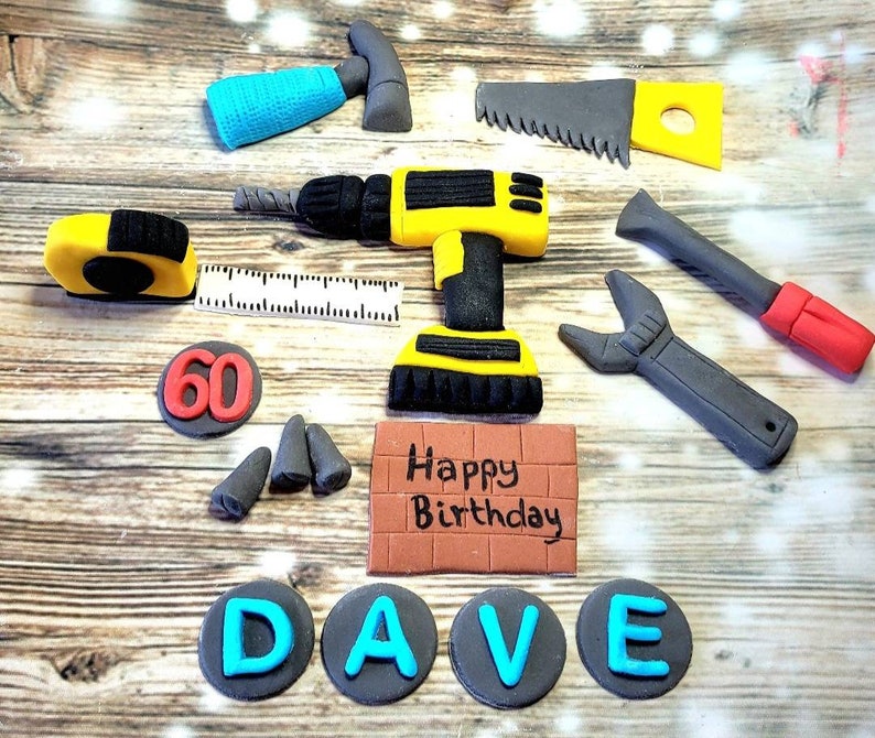 Handmade Edible Cake Decoration Builder / Handyman Tools - Etsy