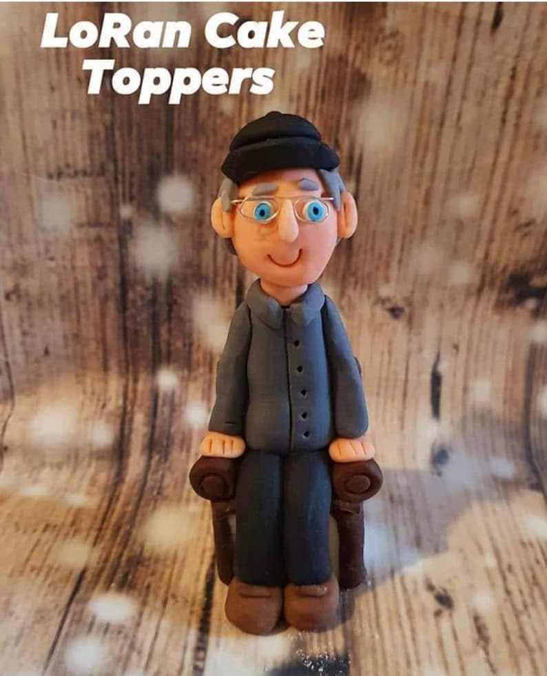 Handmade Edible Cake Topper Decoration Gardener Lawnmower | Etsy