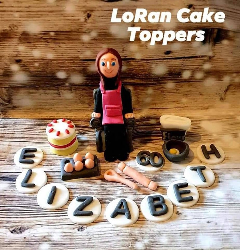 Handmade Edible Cake Decoration Chef / Cook Cake Topper - Etsy