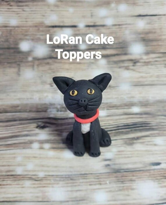Handmade Edible Cake Toppers Cake Decoration Cat Kitten - Etsy UK