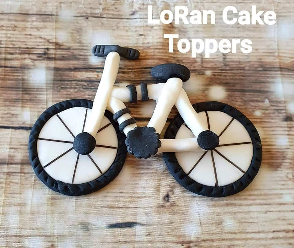 Handmade Edible Cake Topper Decoration Bicycle Cycling - Etsy UK