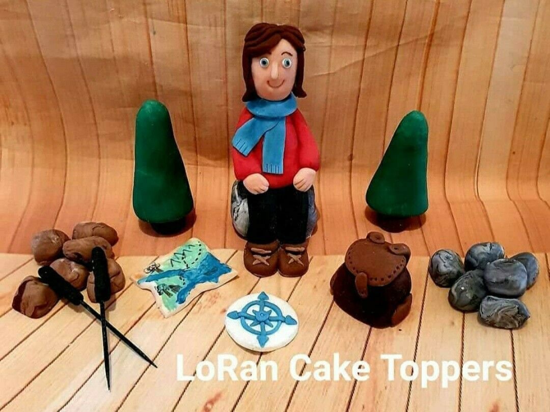 Handmade Edible Cake Decoration, Hiker, Hiking, Rambler, Rambling ...