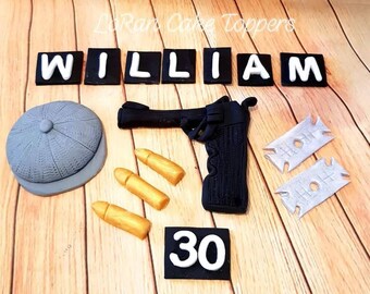 Gangster Cake Topper - Etsy UK
