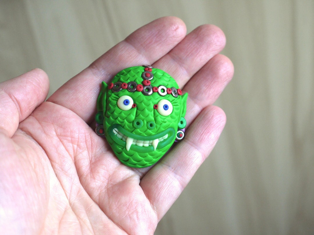 Goblin Prince Magnet - Handmade Fridge Magnet, Merman, Totem, Demon ...