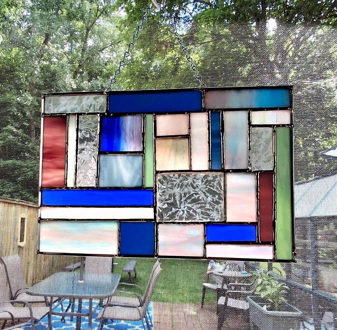 Stained Glass Window, Multiple Colored Glass, Window Hanging ...