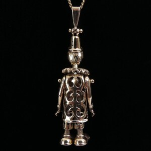 FINE 9CT SOLID Gold Articulated Clown Pendant & Chain 19 Grams - Etsy