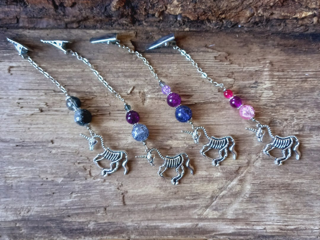 Skeleton Unicorn Hair Chains for Playful Goths in Different - Etsy