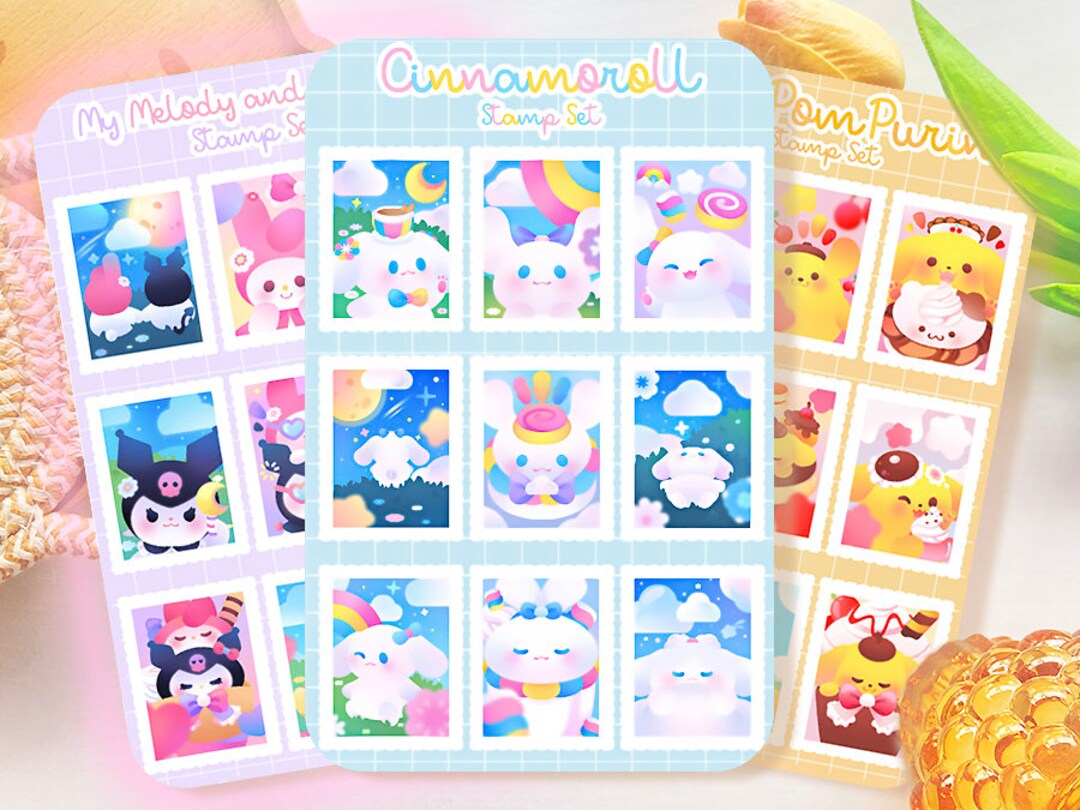 Japanese Characters Stamps · Cute Stickers · Vinyl Sticker Sheet - Etsy