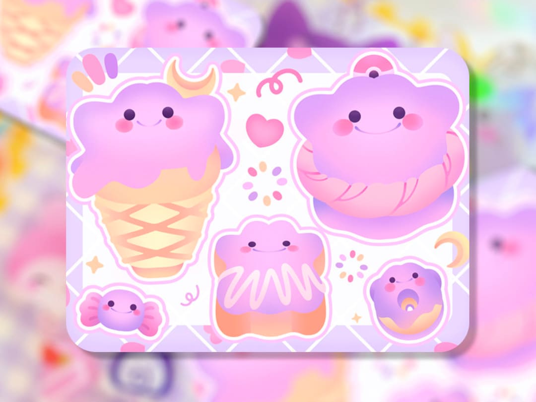 Ditto Stickers Cute Stickers Vinyl Sticker Sheet Pokemon Stickers - Etsy