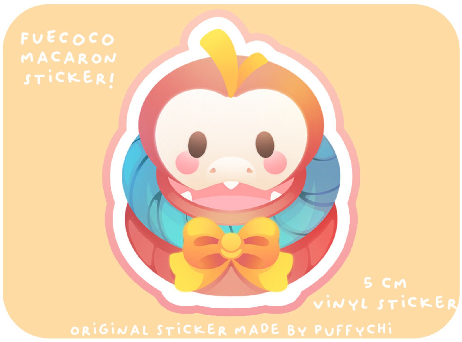 Fuecoco Macaron Matte Vinyl Sticker Waterproof - Etsy