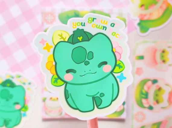 Bulbasaur Matte Vinyl Sticker Waterproof - Etsy