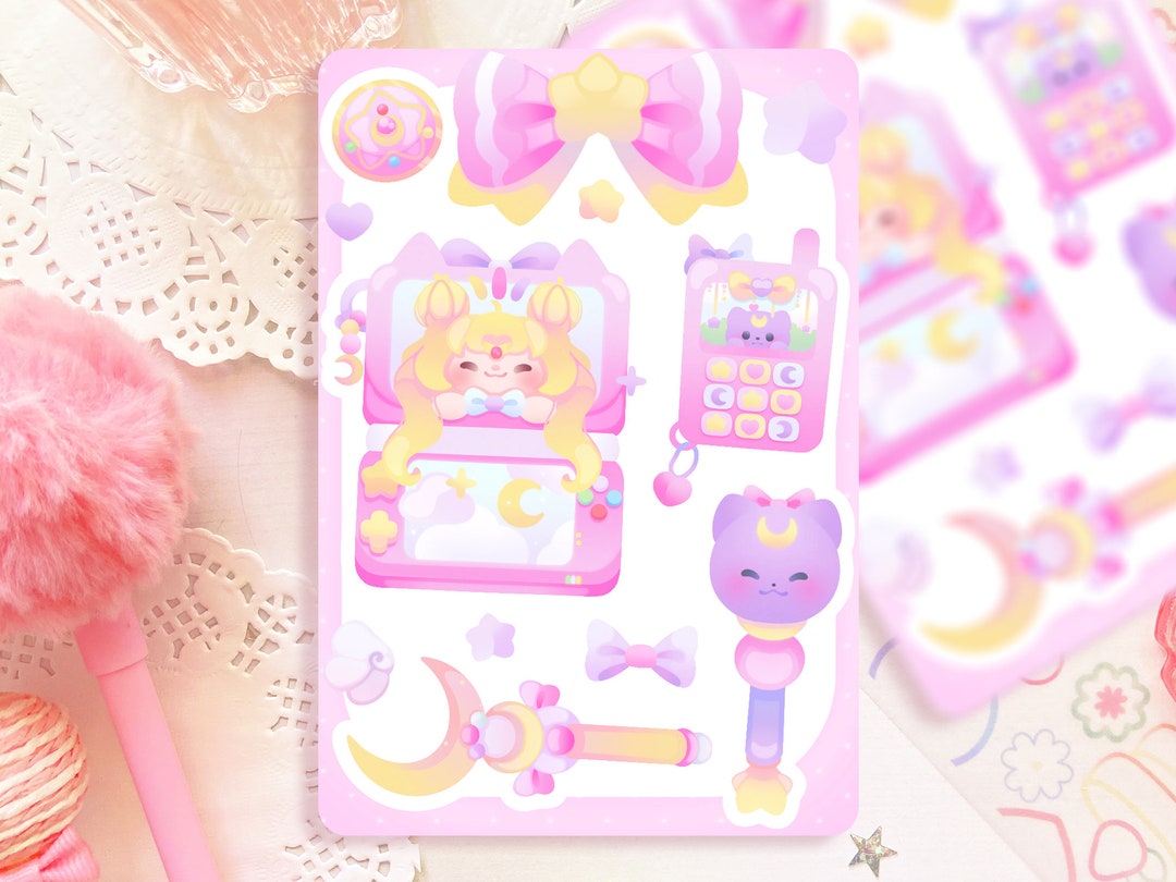 Magical Girl Stickers · Cute Stickers · Vinyl Sticker Sheet · Kawaii ...