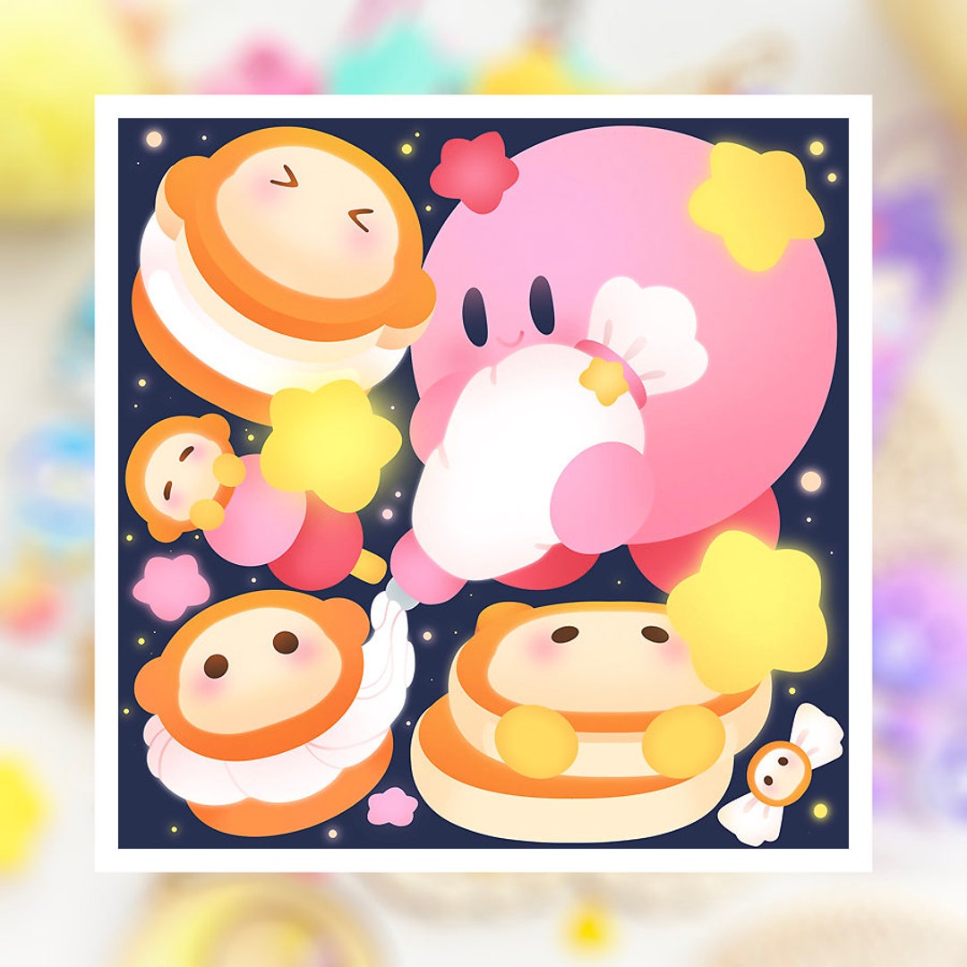 Waddle Dee Sweets · Kirby Print · Cute Print · Mini Print - Etsy