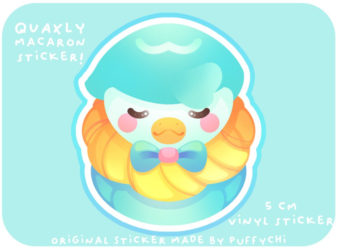 Quaxly Macaron Matte Vinyl Sticker · Waterproof - Etsy