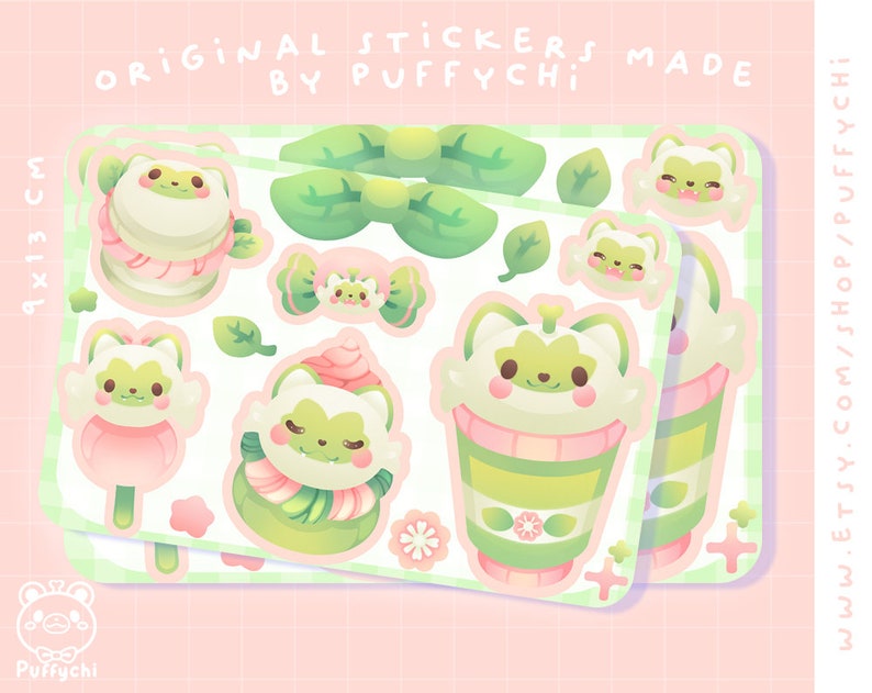 Sprigatito Sweets Pokemon Stickers Vinyl Sticker Sheet - Etsy