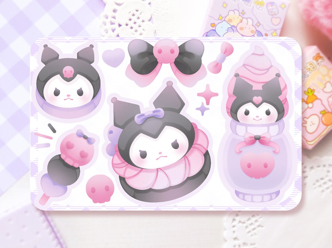 Kuro Stickers · Cute Stickers · Vinyl Sticker Sheet · Japanese ...