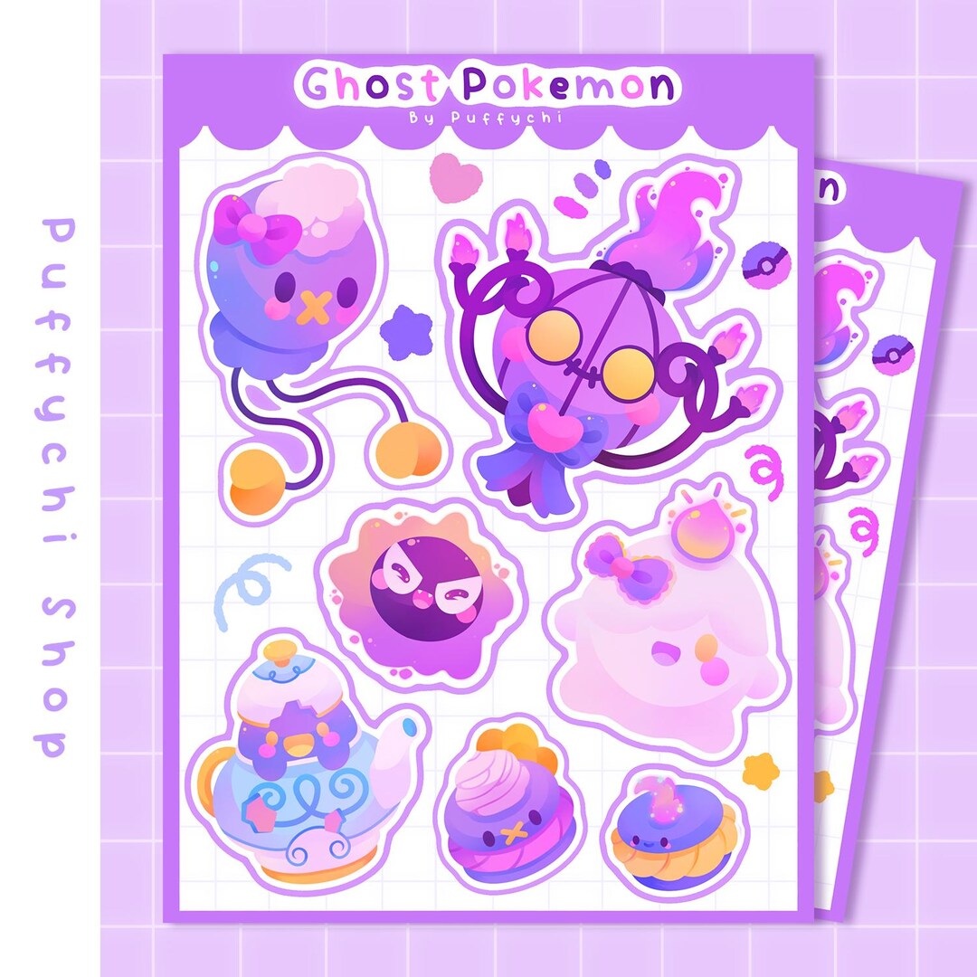 Ghost Pokemon · Halloween Stickers · Pokemon Stickers · Cute Stickers ...