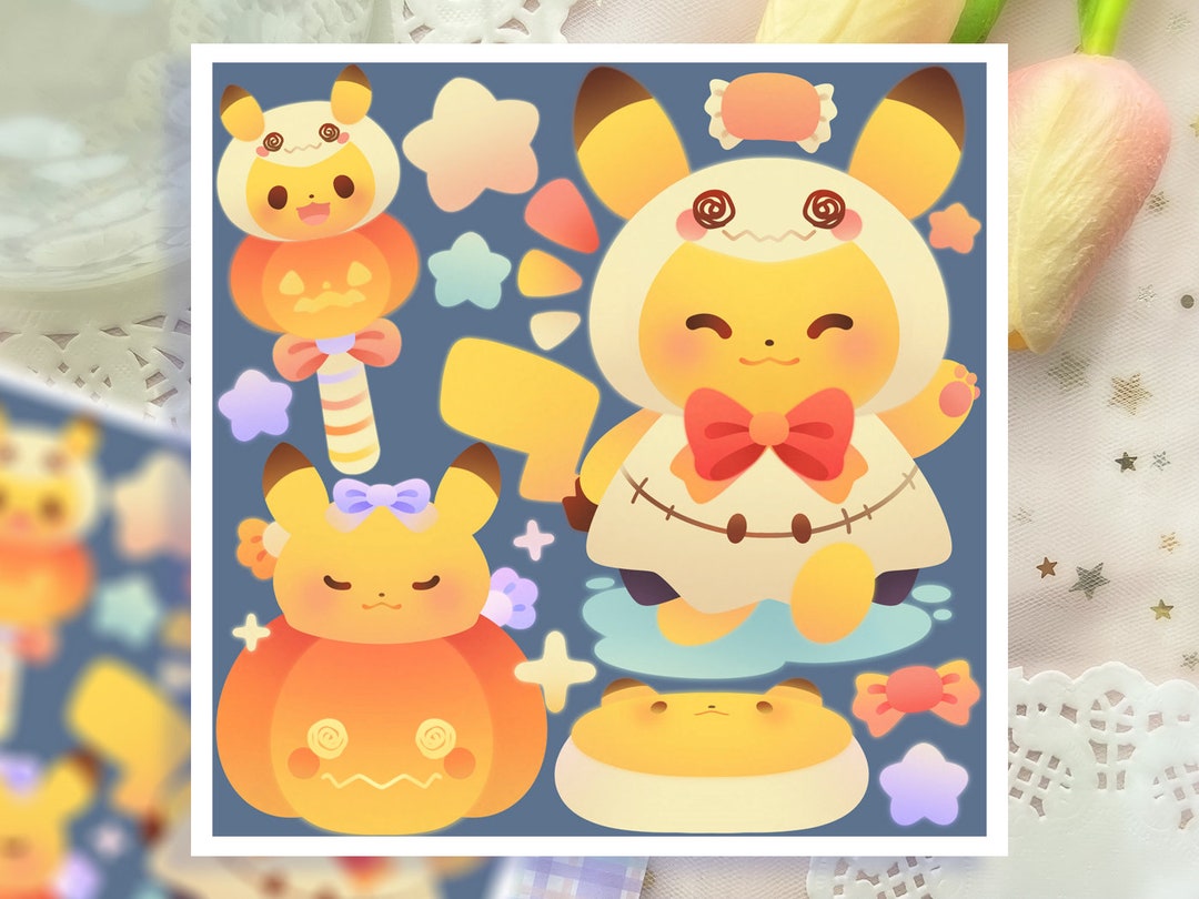 Pikaboo Print Purple Print Halloween Print Mini Print - Etsy