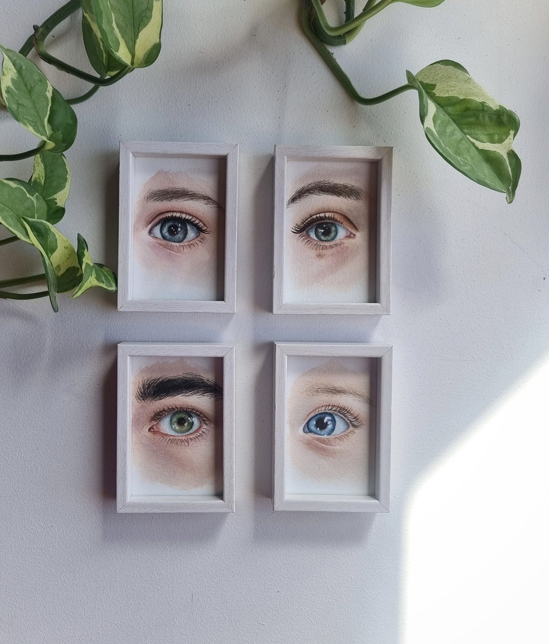 Custom Family Eye Portraits, Custom Lovers Eye, Custom Eye Painting ...