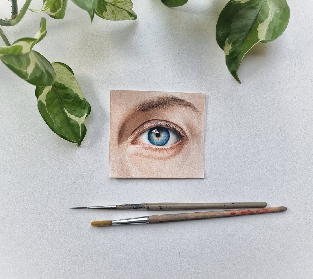 Custom Eye Painting / Custom Watercolor Eye Painting / Eye Commission ...