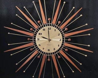 Mid Century Clock | Etsy