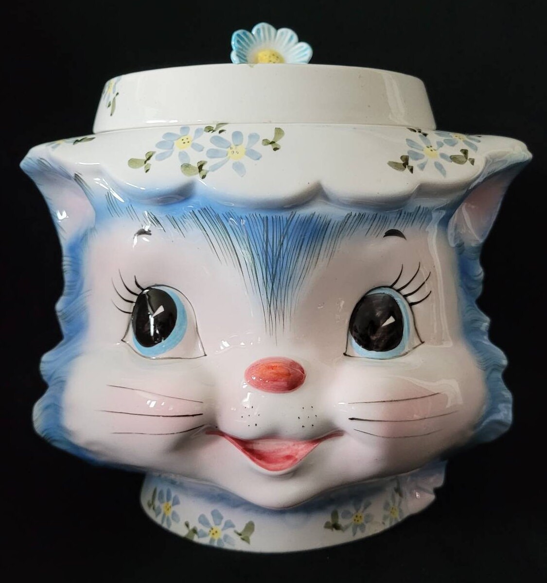 Lefton Miss Priss Cookie Jar/ Anthropomorphic Miss Priss - Etsy