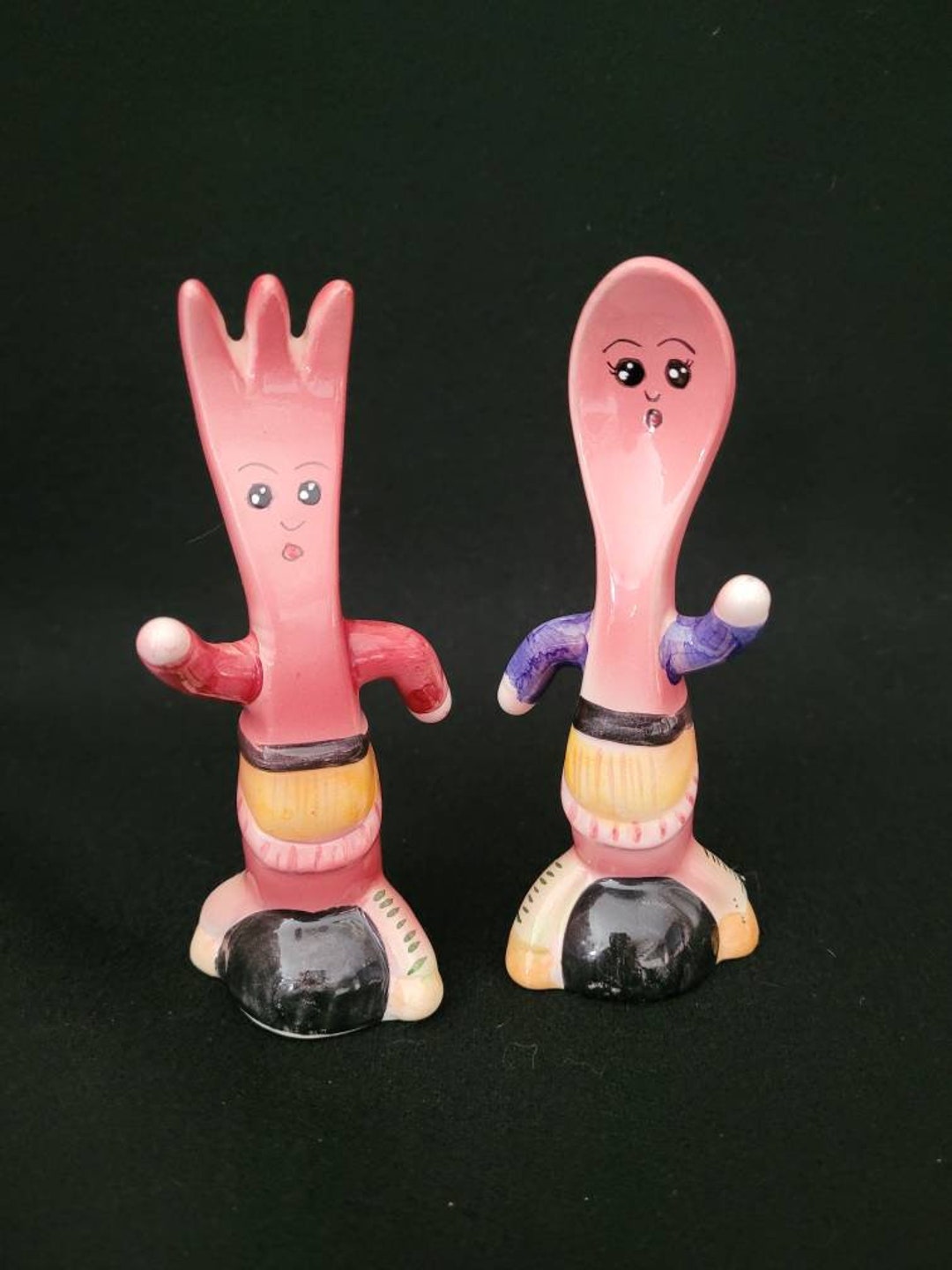 Fork & Spoon Shaker Set/ Anthropomorphic Fork and Spoon Shakers ...