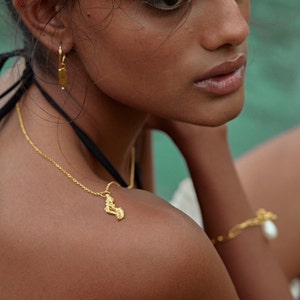 Gold Vermeil Goddess Necklace Female Figure Necklace Goddess Female ...