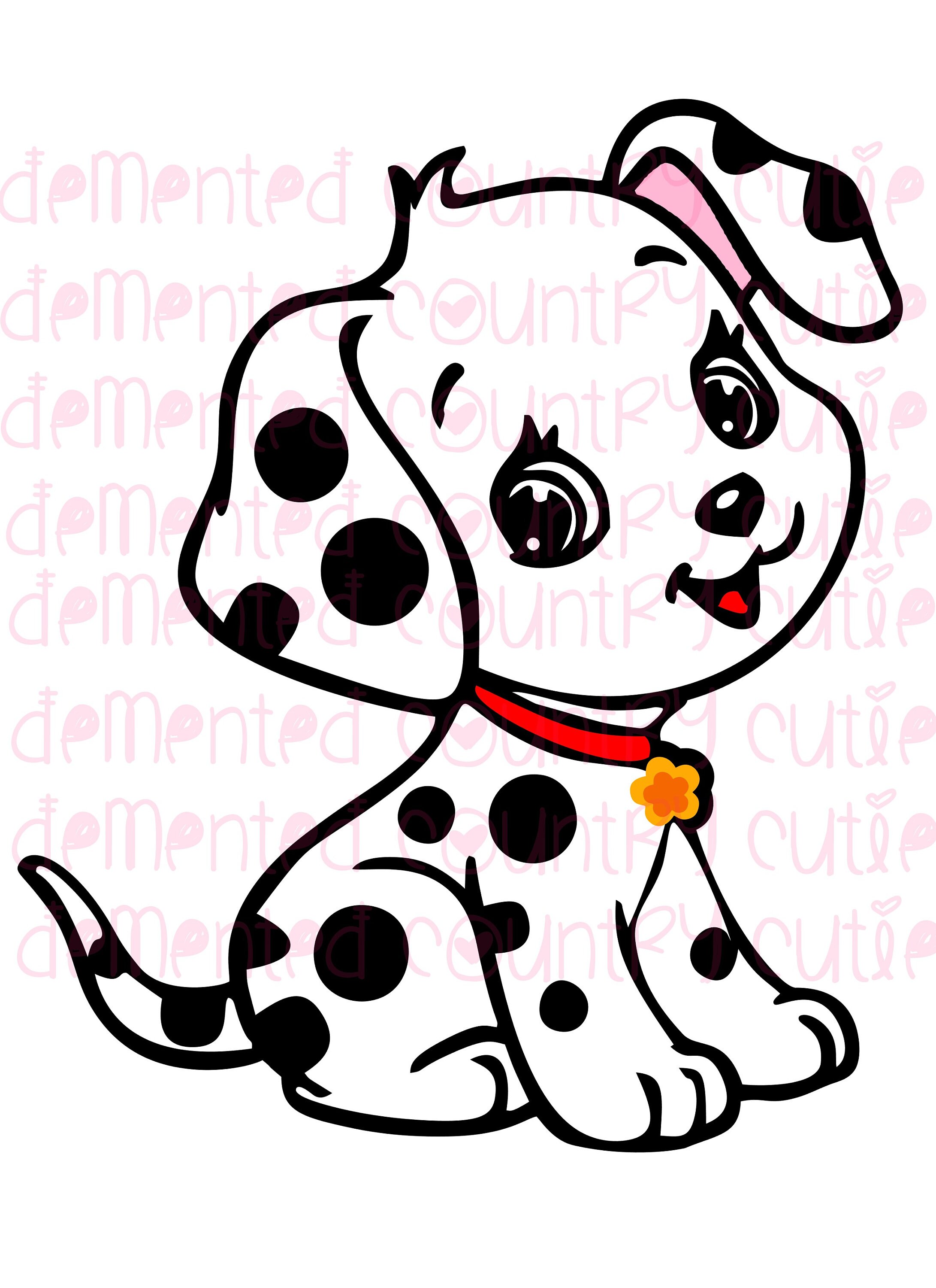 Dalmation puppy dog doggy cute sweet kid children svg cutfile | Etsy