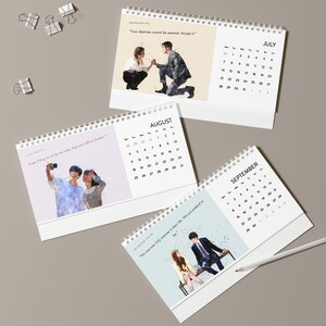 K-drama Inspired Images & Quotes Desk Calendar (2025 Grid) - K-drama ...