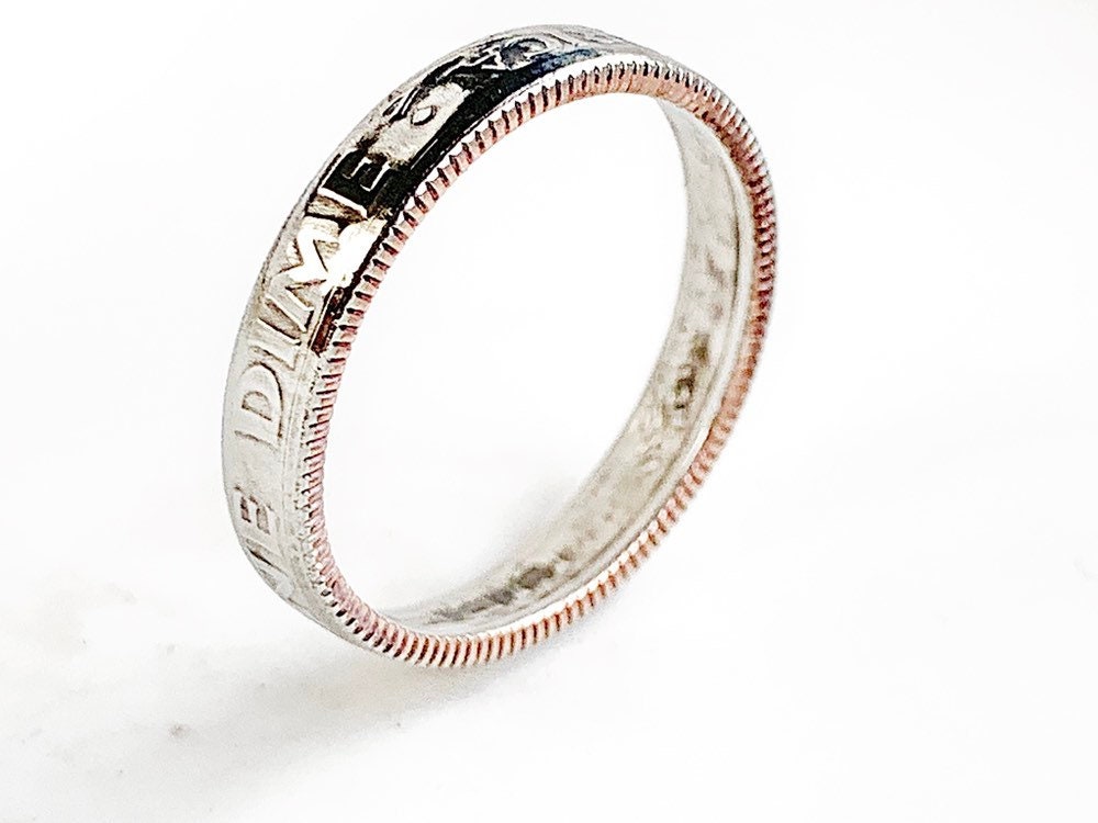 Dime Ring, Penny Ring, Coin Ring, Coin Jewelry, Mid Ring Handmade Dime ...