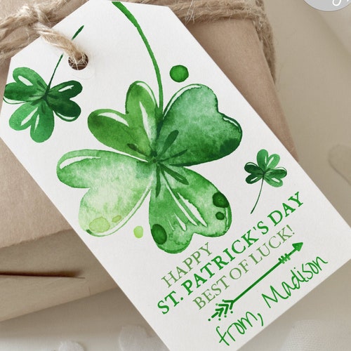 INSTANT Download-st. Patrick's Day Treat Bag Tags rainbow - Etsy