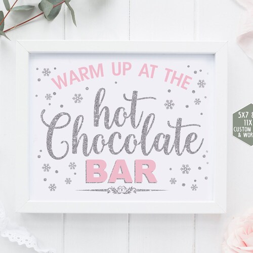 Food Station Sign Printable Winter Onederland Decorations | Etsy