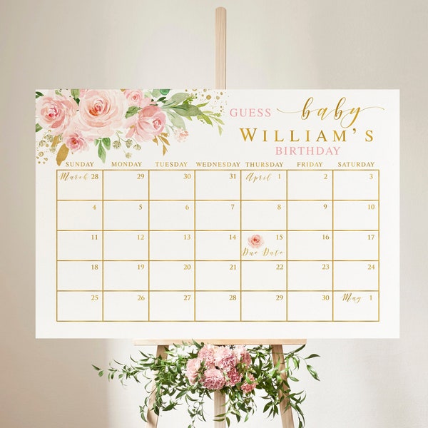 Baby Due Date Pool - Etsy