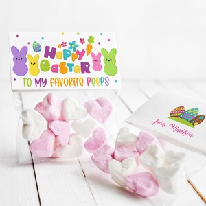 EDITABLE Easter Bag Toppers Printable, Treats for My Peeps, Classroom ...
